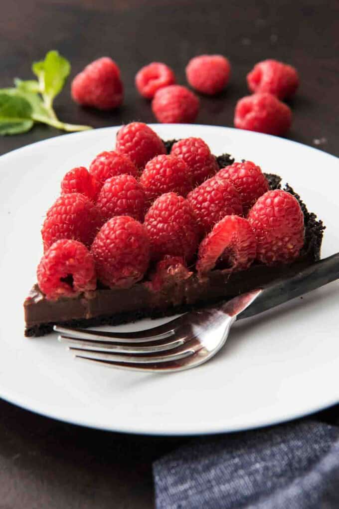 Chocolate Raspberry Tart - House of Nash Eats
