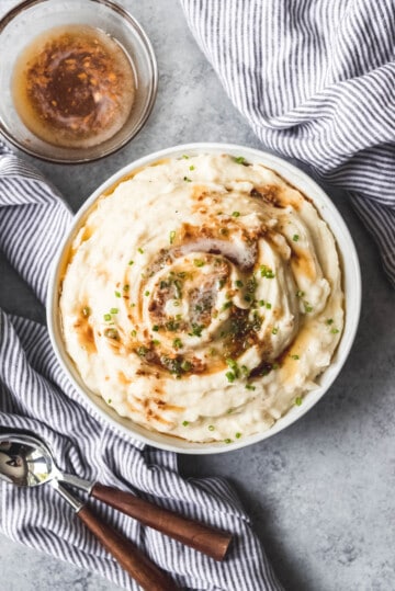 Garlic Brown Butter Mashed Potatoes - House of Nash Eats