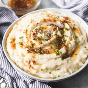 Garlic Brown Butter Mashed Potatoes - House of Nash Eats