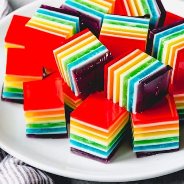 Layered Rainbow Jello - House of Nash Eats