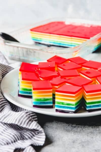 Layered Rainbow Jello - House of Nash Eats
