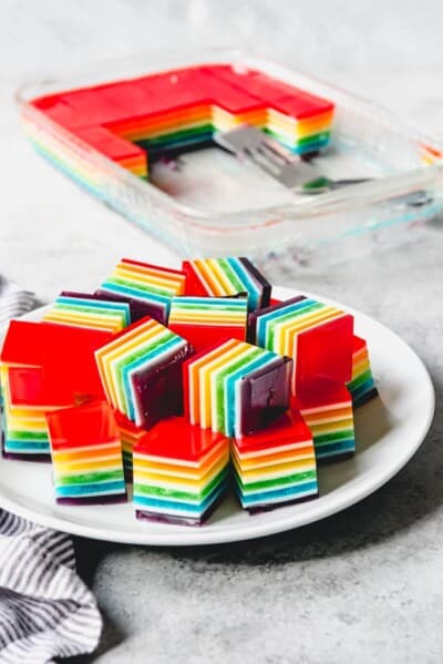 Layered Rainbow Jello - House of Nash Eats