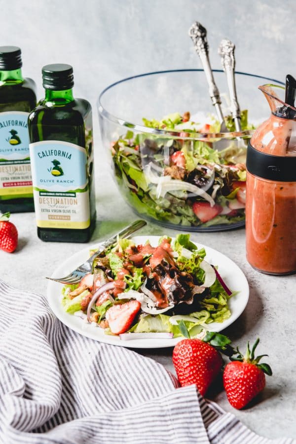 Spring Salad with Strawberry Balsamic Vinaigrette - House of Nash Eats