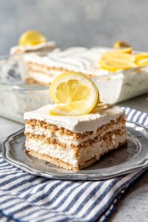 Easy Lemon Icebox Cake - House of Nash Eats