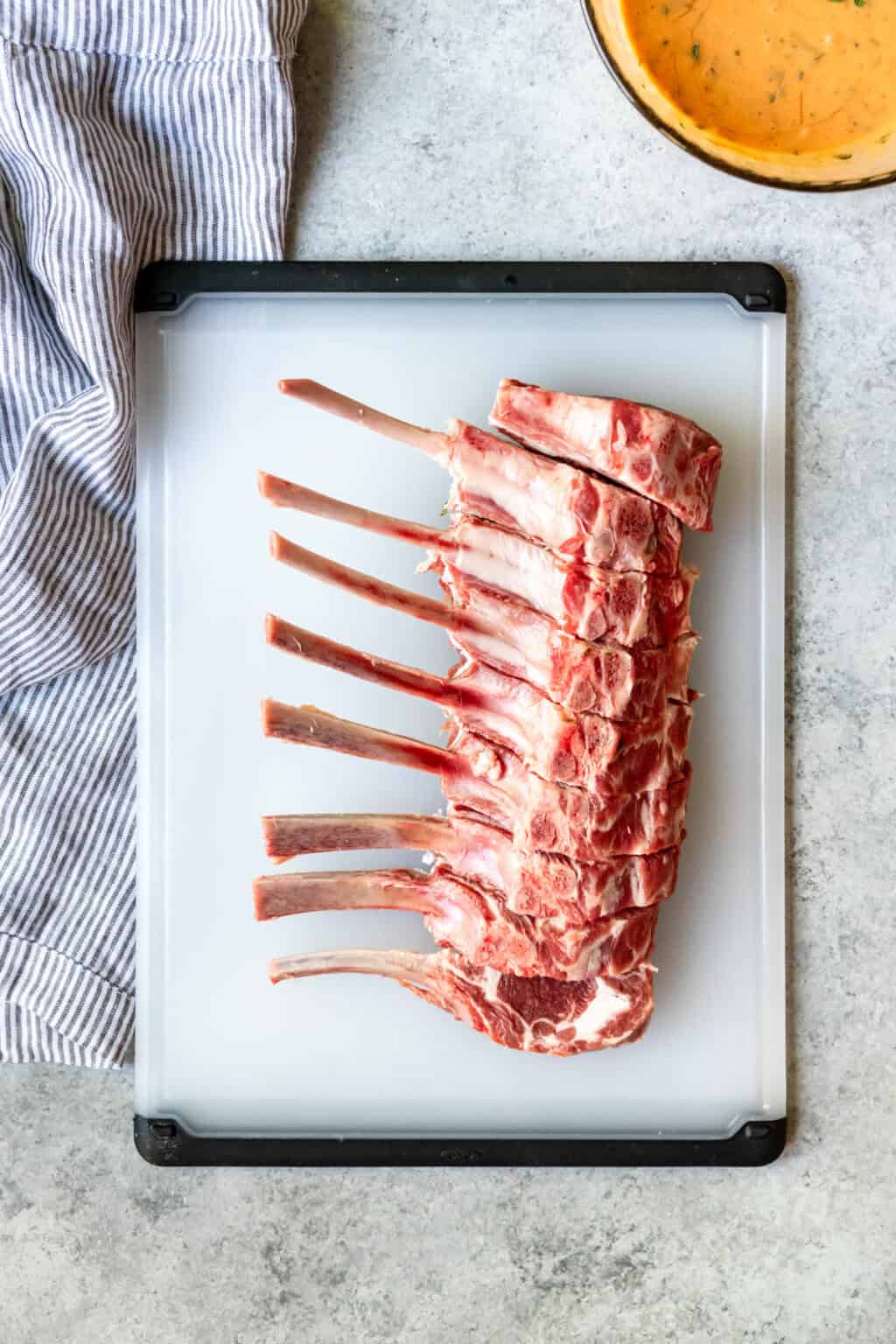 Sriracha Mayo Marinated Grilled Lamb Chops - House of Nash Eats