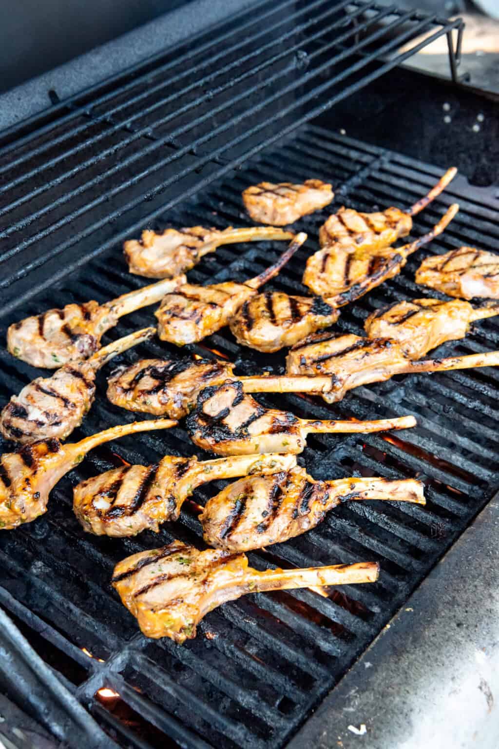 Sriracha Mayo Marinated Grilled Lamb Chops - House of Nash Eats