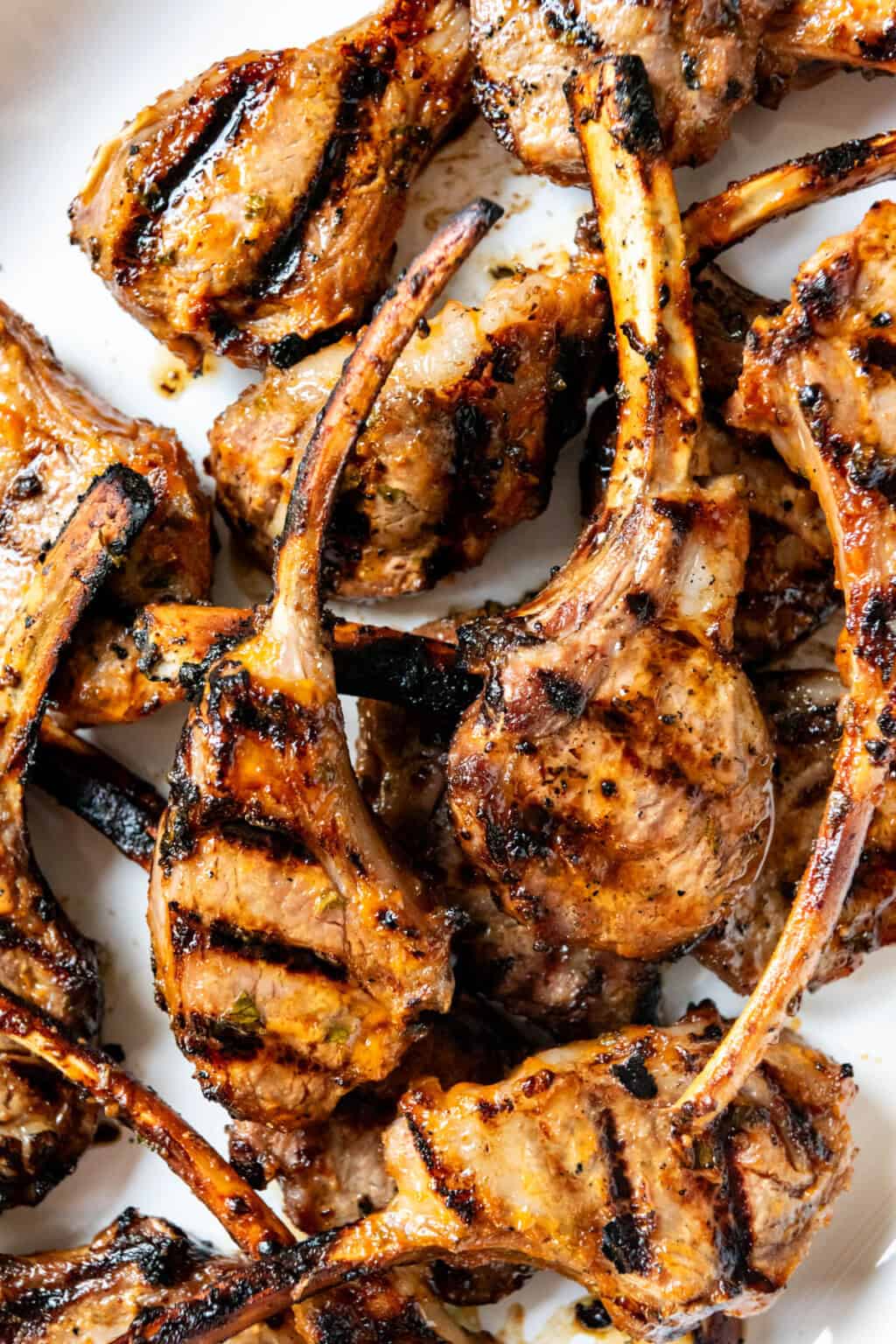 Sriracha Mayo Marinated Grilled Lamb Chops - House of Nash Eats