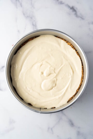Swirled Cranberry Cheesecake with White Chocolate Mousse - House of ...