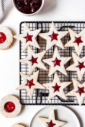 Nutty Jam-Filled Linzer Cookies - House of Nash Eats