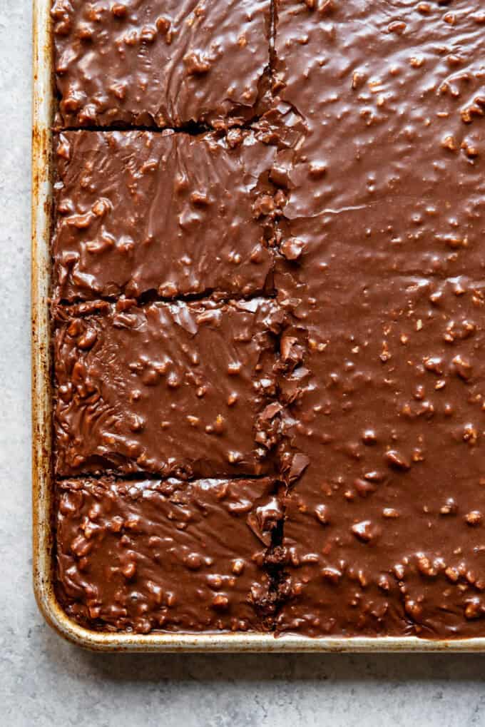 Chocolate Texas Sheet Cake Recipe - House of Nash Eats