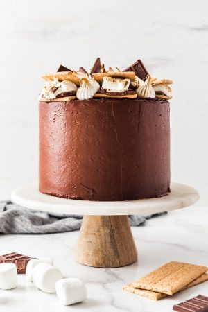 3-Layer S mores Birthday Cake - House of Nash Eats