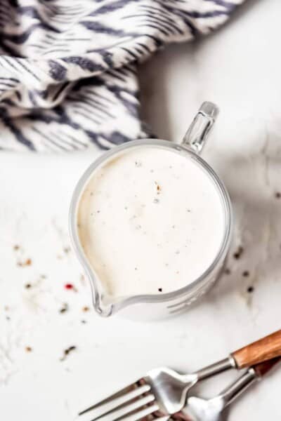 Creamy Parmesan Peppercorn Dressing - House of Nash Eats