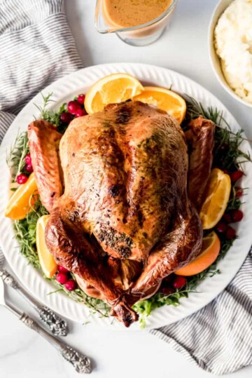 Juicy Roast Turkey with a Butter Herb Rub - House of Nash Eats