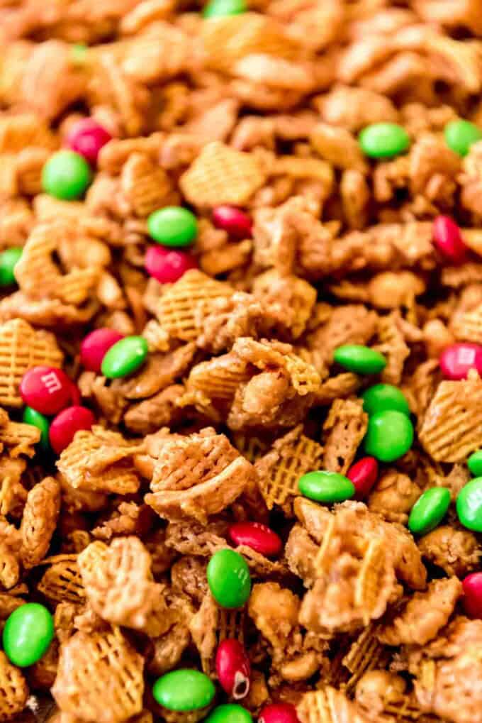 Chewy Christmas Crispix Mix - House of Nash Eats