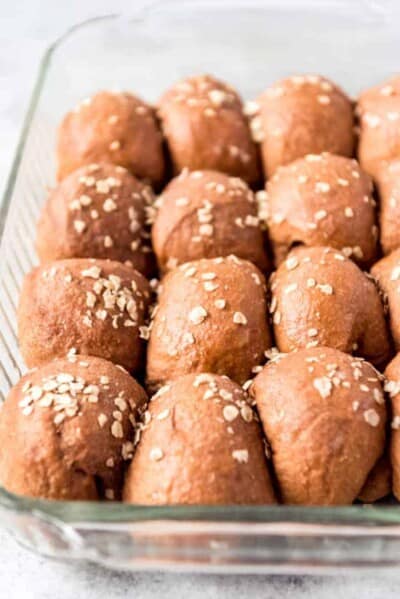 Homemade Brown Bread Dinner Rolls - House of Nash Eats