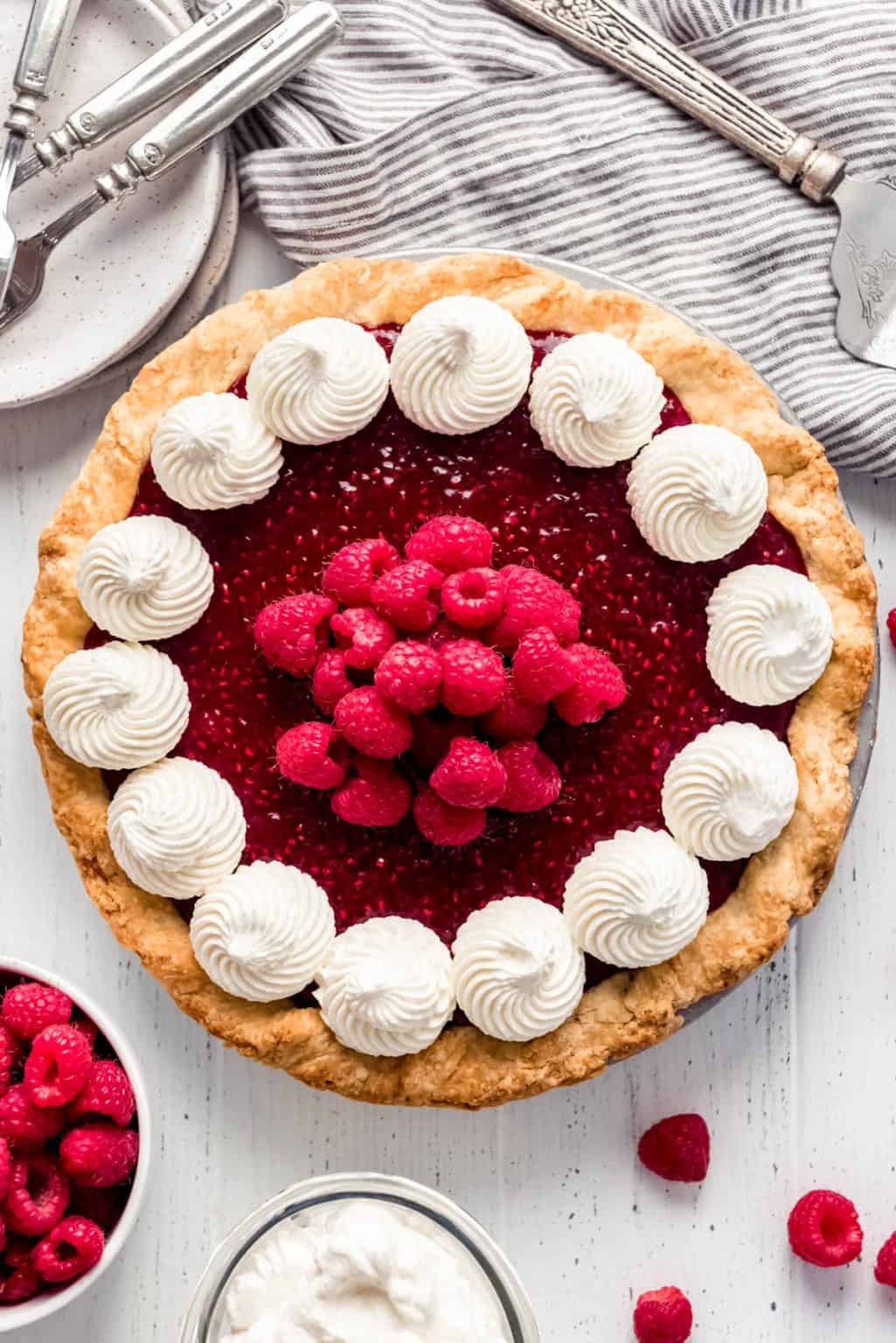 Raspberry Cream Pie - House of Nash Eats
