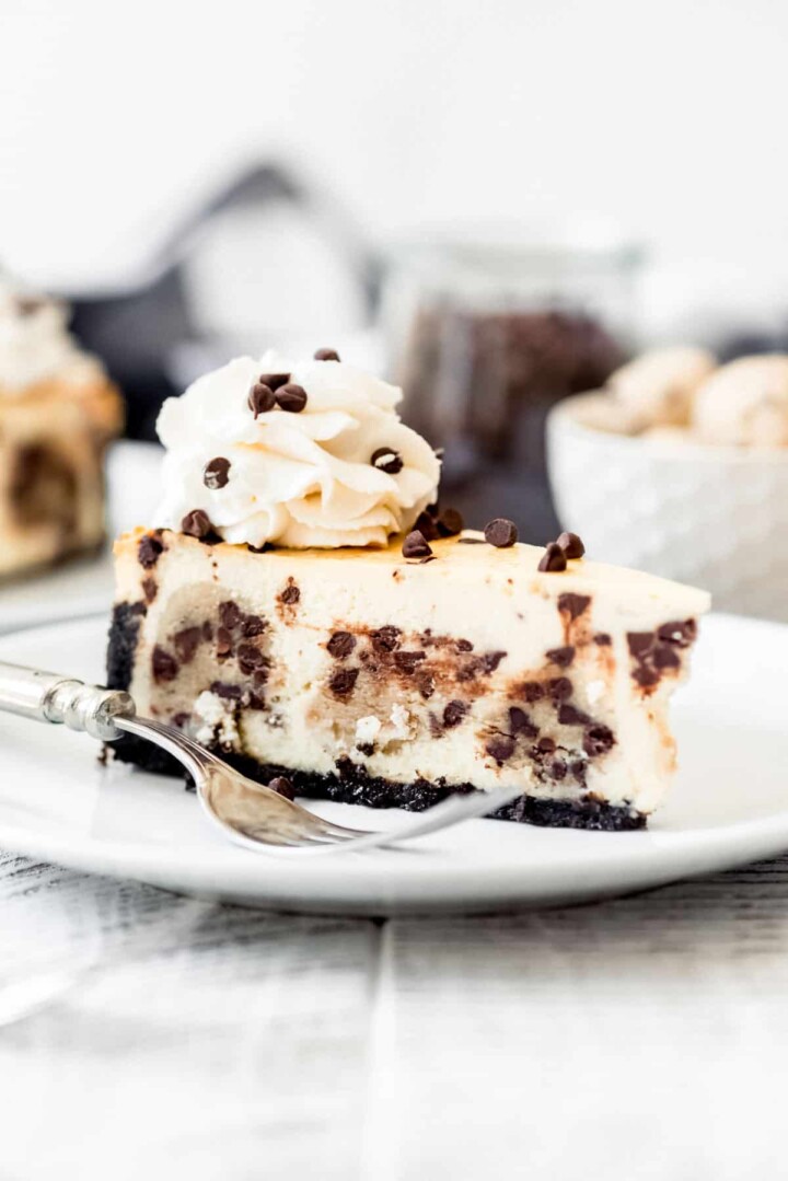 Chocolate Chip Cookie Cheesecake Recipe - House of Nash Eats