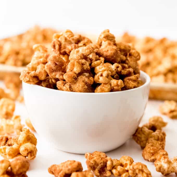 Easy Microwave Churro Popcorn