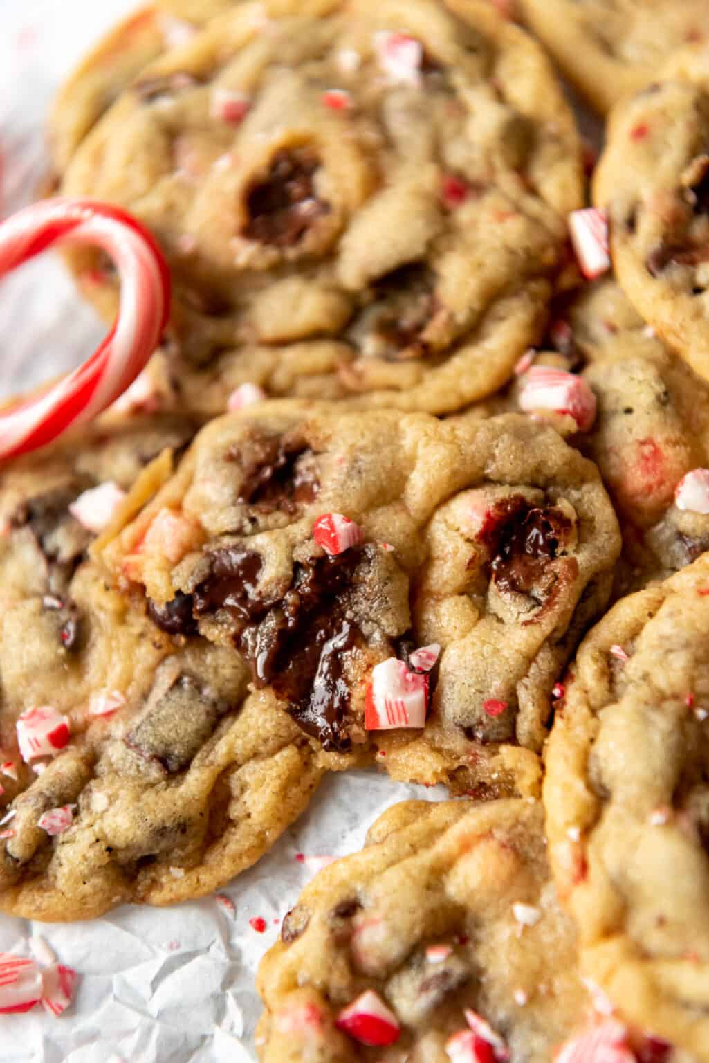 Peppermint Chocolate Chip Cookies - House of Nash Eats
