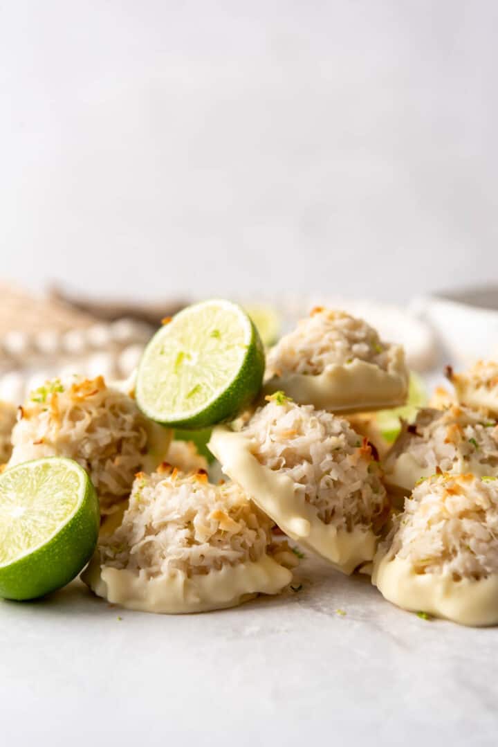 Coconut Lime Macaroons - House of Nash Eats