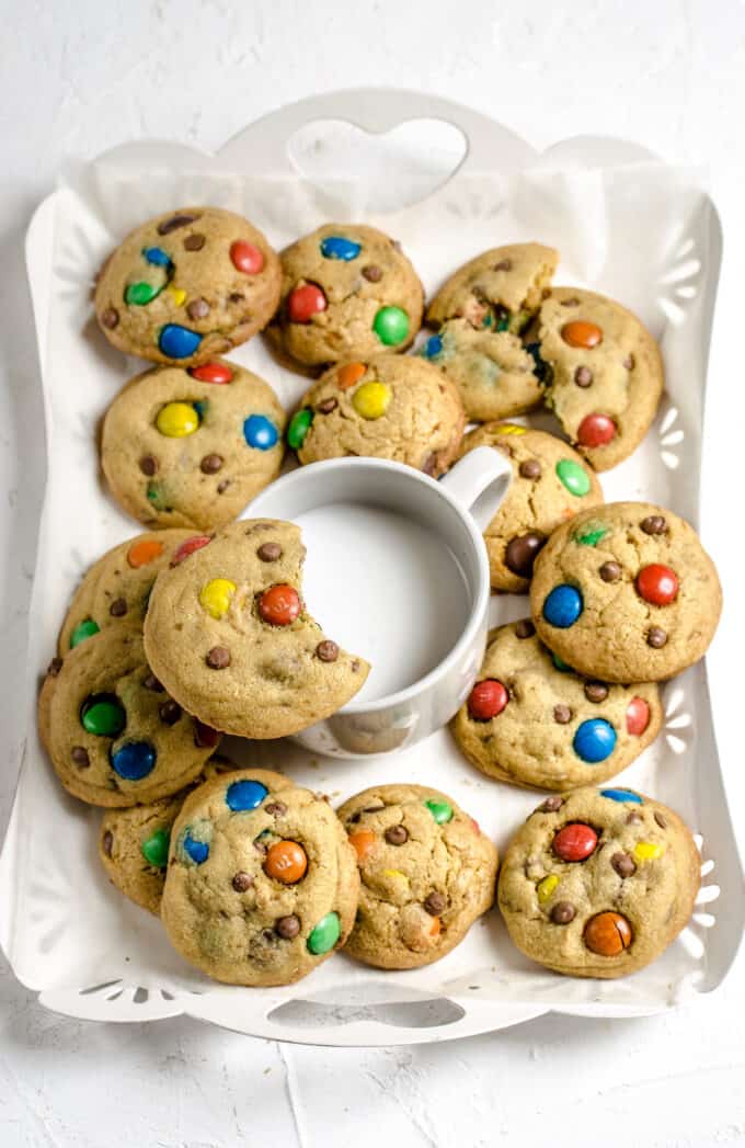 Soft and Chewy M&M Cookies | House of Nash Eats