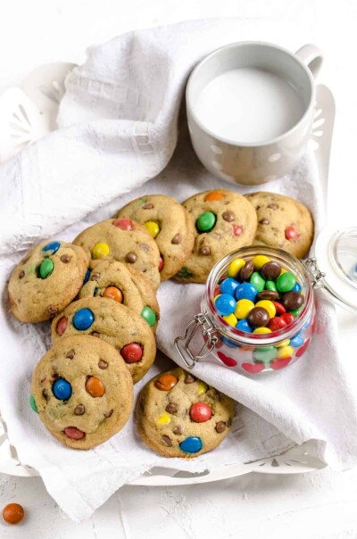 Soft and Chewy M&M Cookies | House of Nash Eats