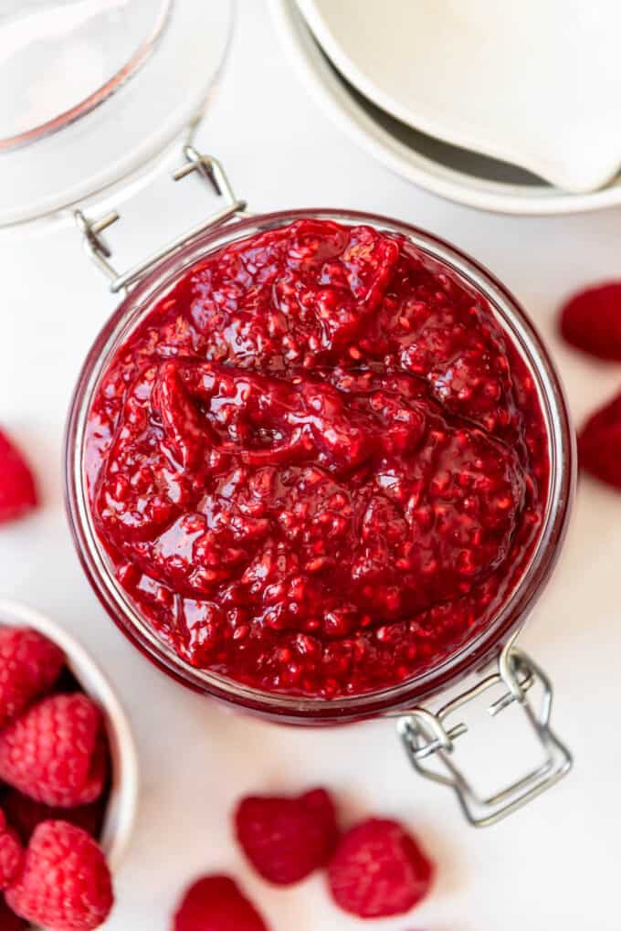 Raspberry Cake Filling - House of Nash Eats