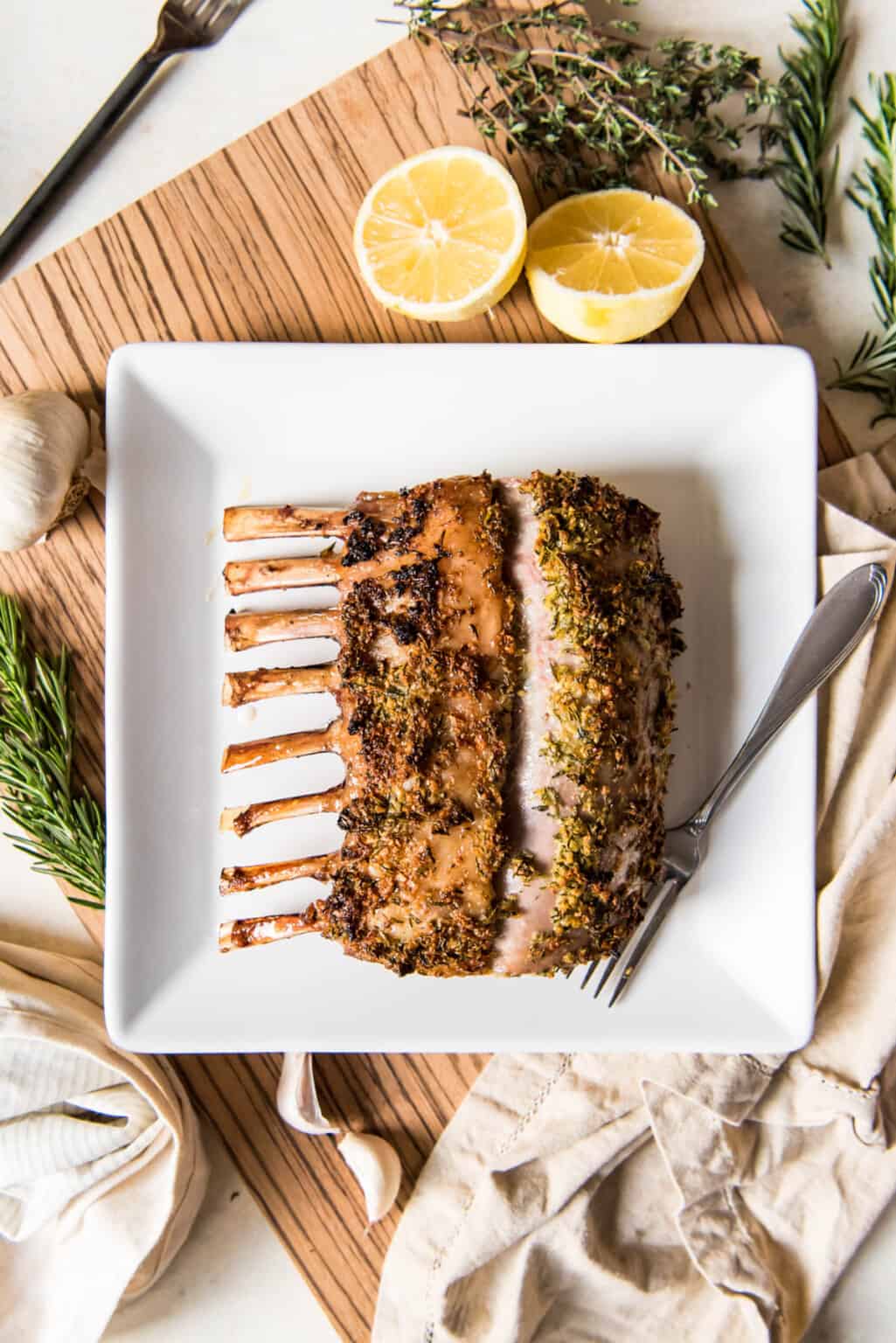 Roasted Rack of Lamb Recipe - House of Nash Eats
