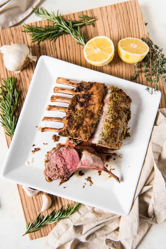 Roasted Rack of Lamb Recipe - House of Nash Eats