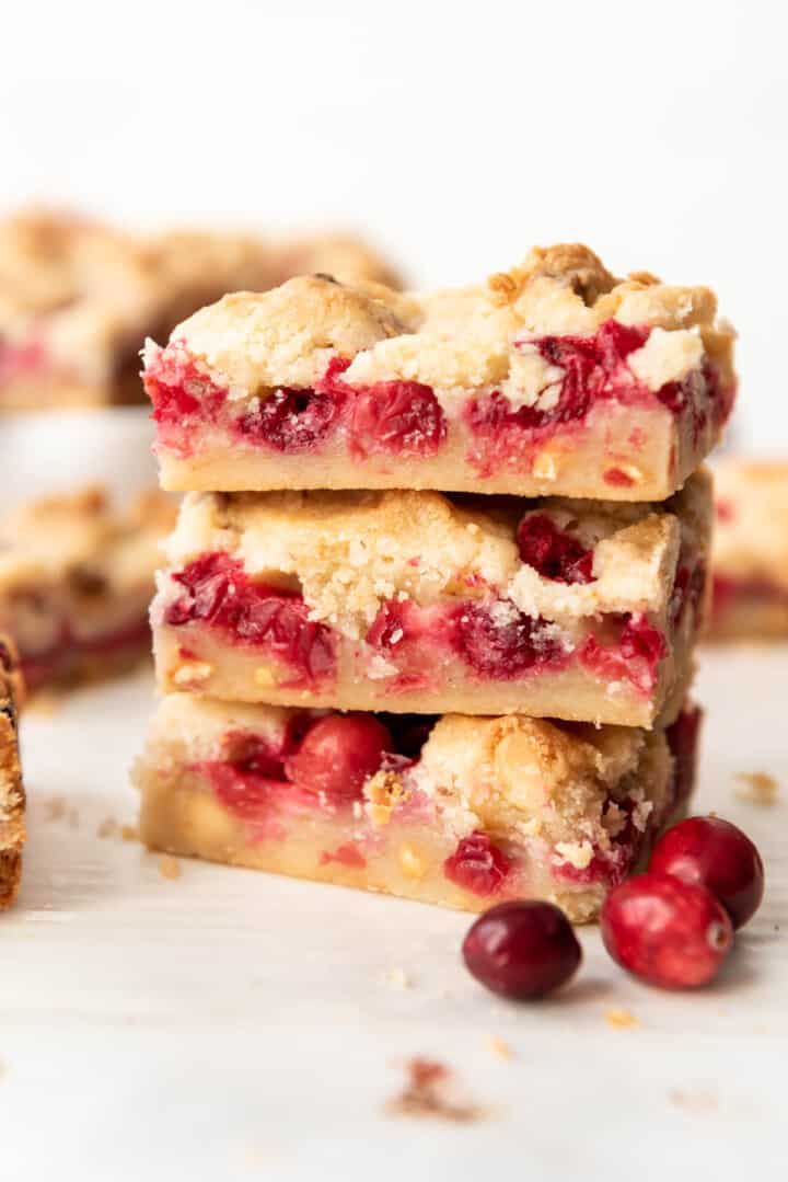 Fresh Cranberry Shortbread Bars - House of Nash Eats