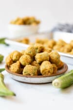 Southern Fried Okra with Cornmeal Coating - House of Nash Eats