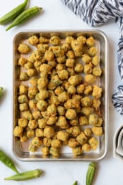 Southern Fried Okra with Cornmeal Coating - House of Nash Eats