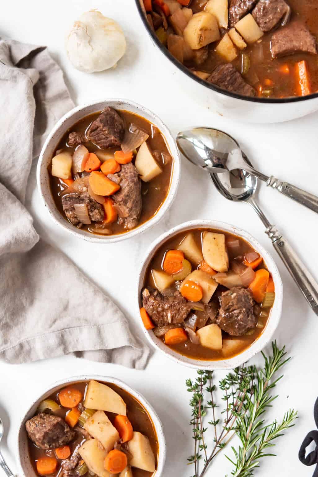 Old Fashioned Beef Stew Recipe (Dutch Oven) - House of Nash Eats