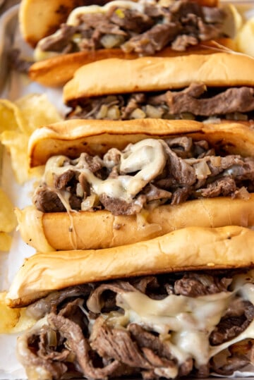 Classic Philly Cheese Steak Sandwiches - House of Nash Eats