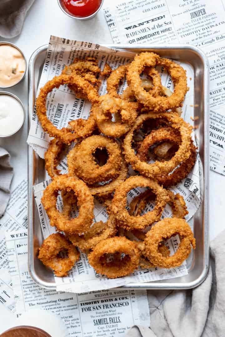 Crispy Homemade Onion Rings Recipe - House of Nash Eats