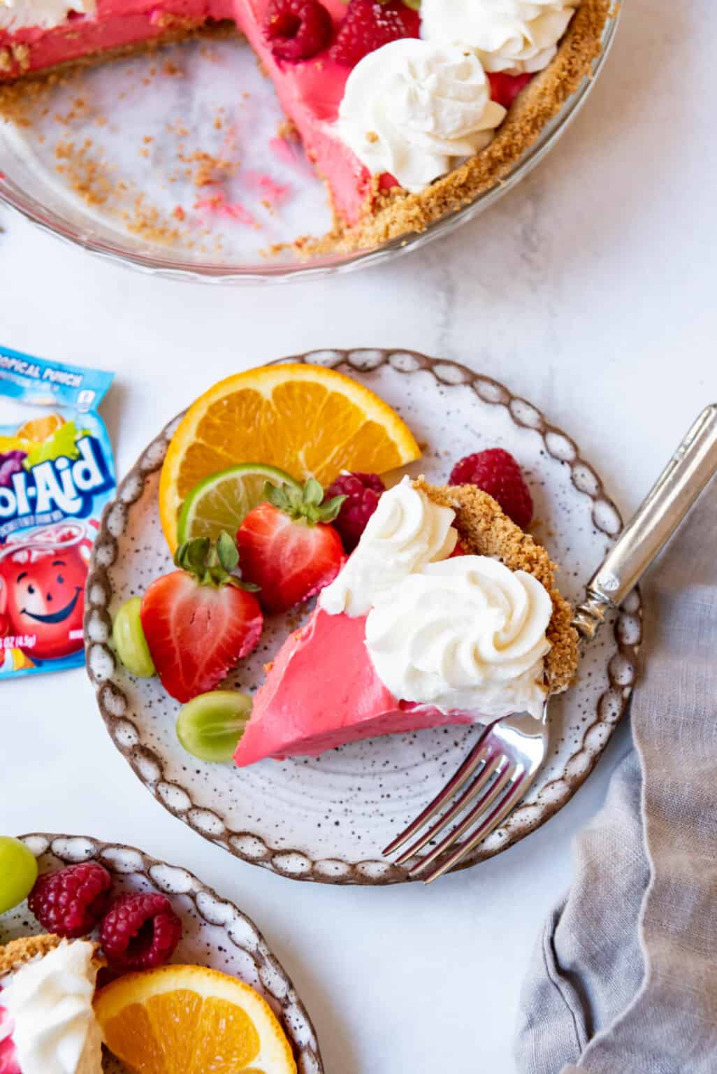 Easy No-Bake Kool-Aid Pie (any flavor!)