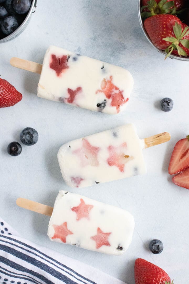 Easy Patriotic Popsicles in Red, White & Blue - House of Nash Eats