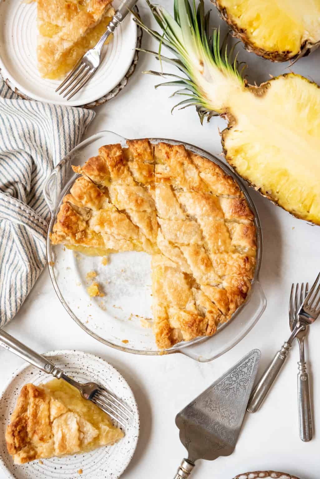 Easy Tropical Pineapple Pie - House of Nash Eats