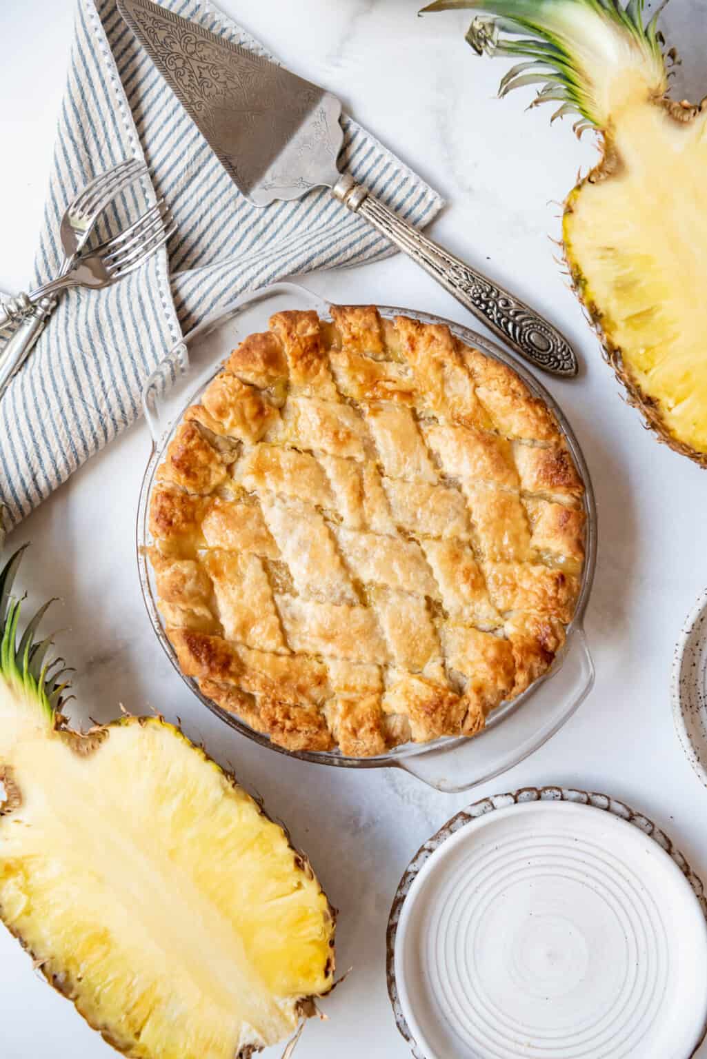 Easy Tropical Pineapple Pie - House of Nash Eats