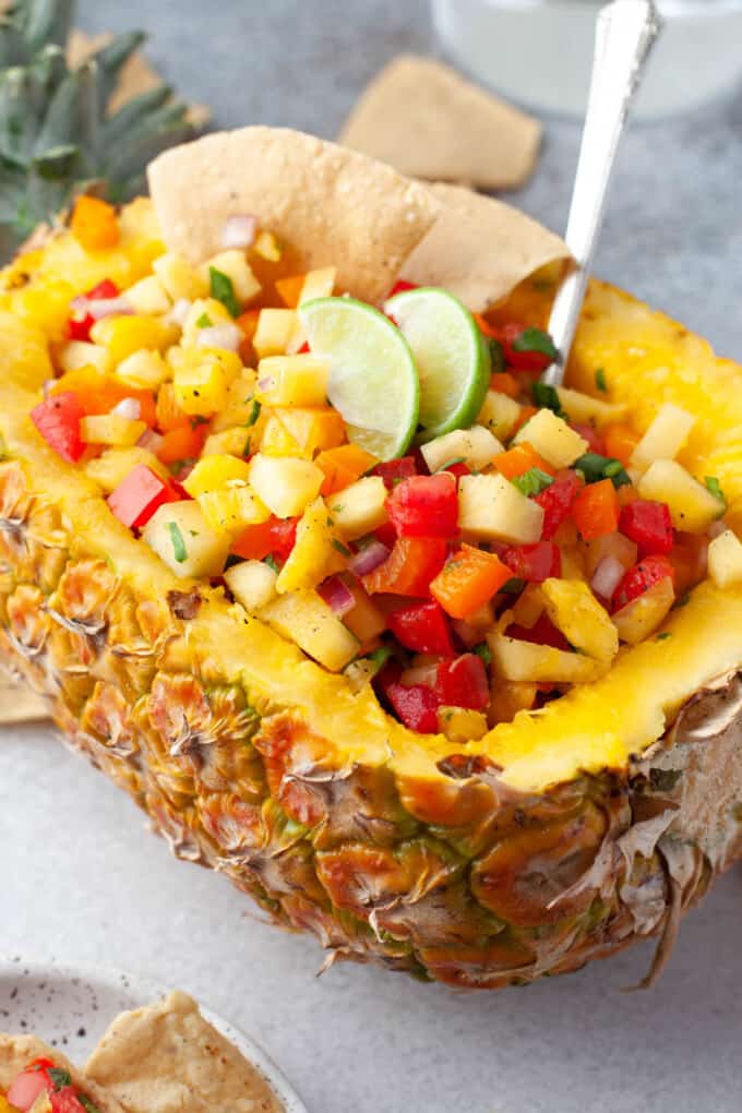 Easy Fresh Pineapple Salsa Recipe - House of Nash Eats