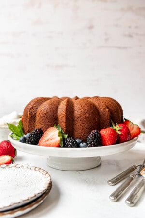 Easy Cream Cheese Pound Cake Recipe (So Moist!) - House of Nash Eats