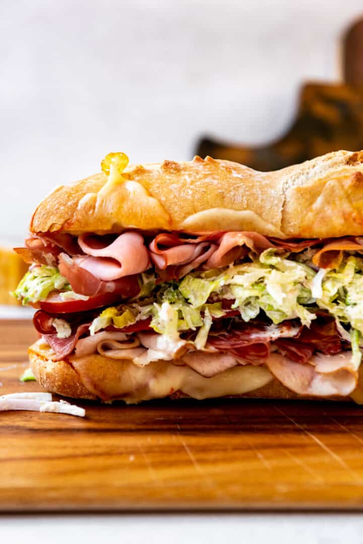 Italian Grinder Sandwich (TikTok Salad Sandwich) - House of Nash Eats