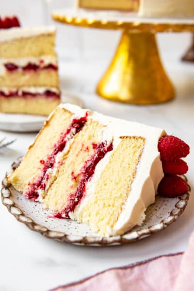 White Chocolate Raspberry Cake - House of Nash Eats
