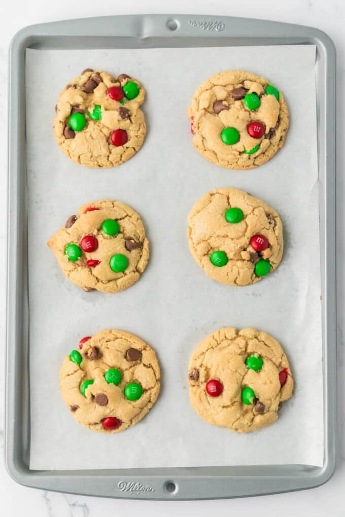Soft & Chewy Christmas M&M Cookies - House of Nash Eats