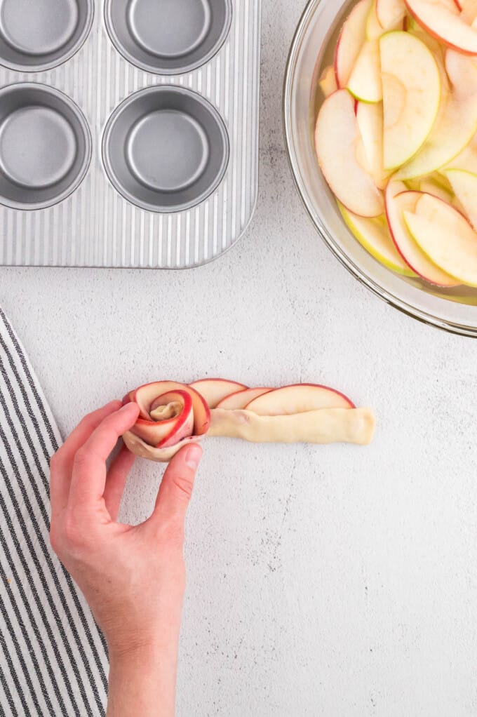 Easy Puff Pastry Apple Roses - House of Nash Eats