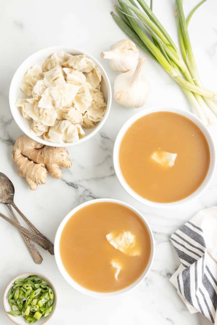 Homemade Wonton Soup - House of Nash Eats