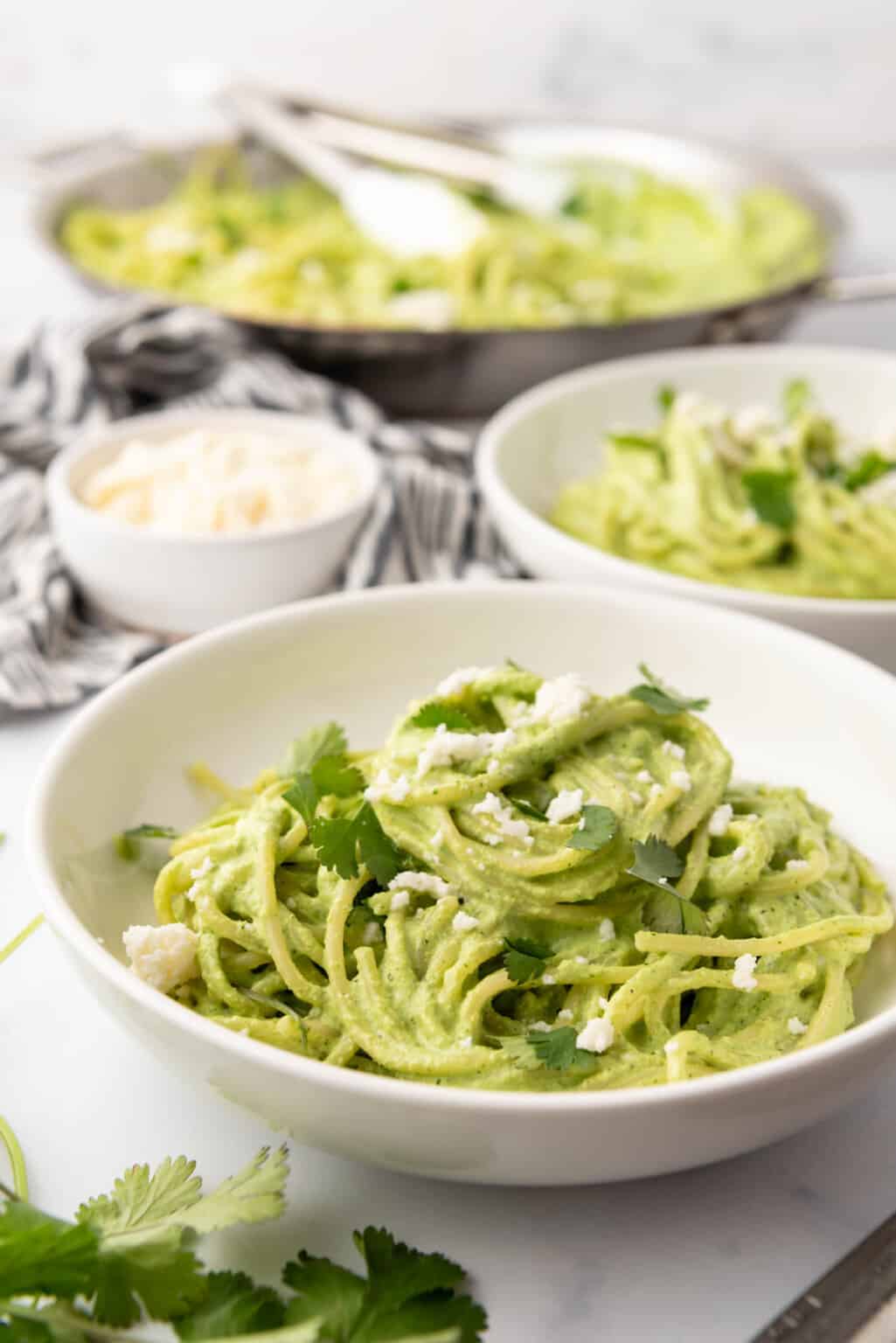 Spaghetti Verde (Mexican Spaghetti with Creamy Poblano Sauce) - House ...