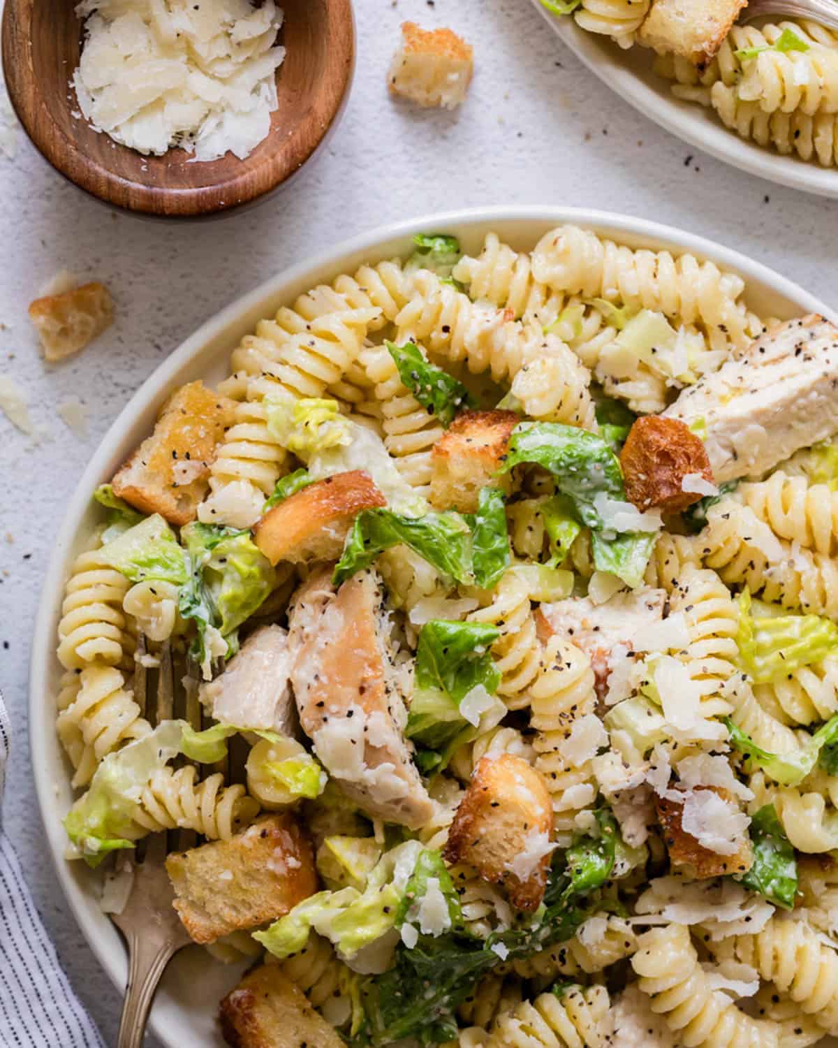 Chicken Caesar Pasta Salad - House of Nash Eats