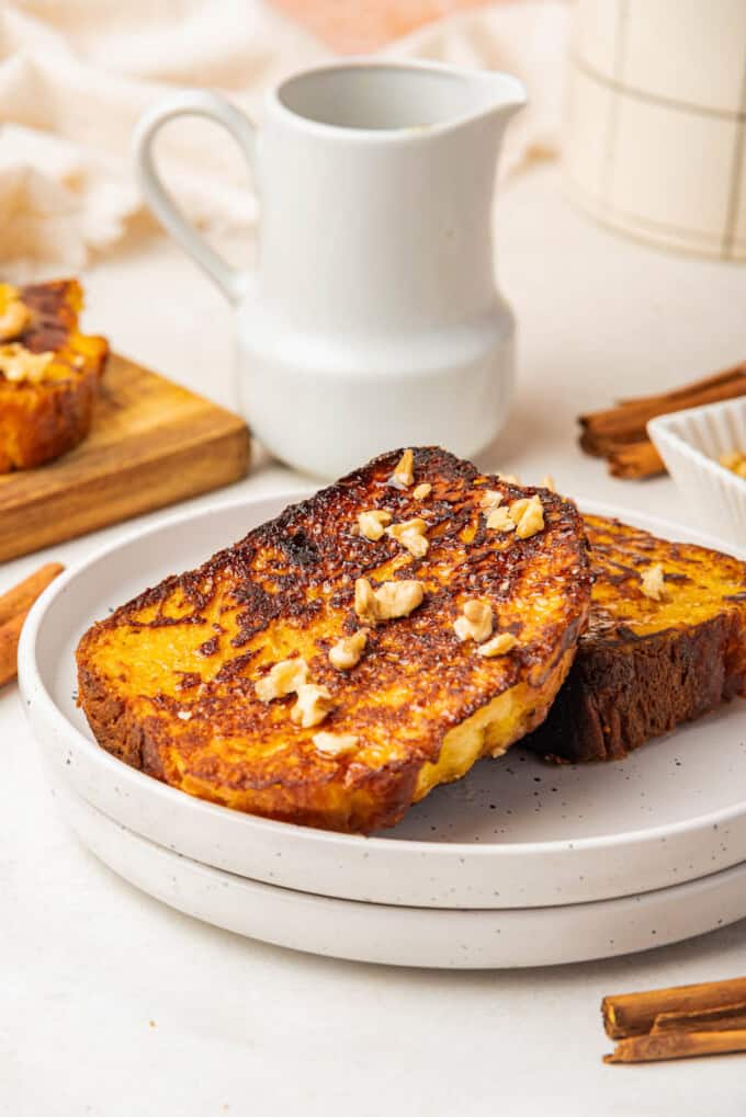 Pumpkin French Toast with Whipped Pumpkin Butter - House of Nash Eats