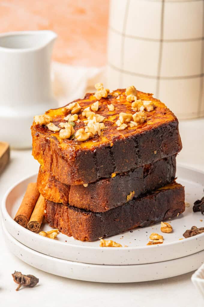 Pumpkin French Toast with Whipped Pumpkin Butter - House of Nash Eats